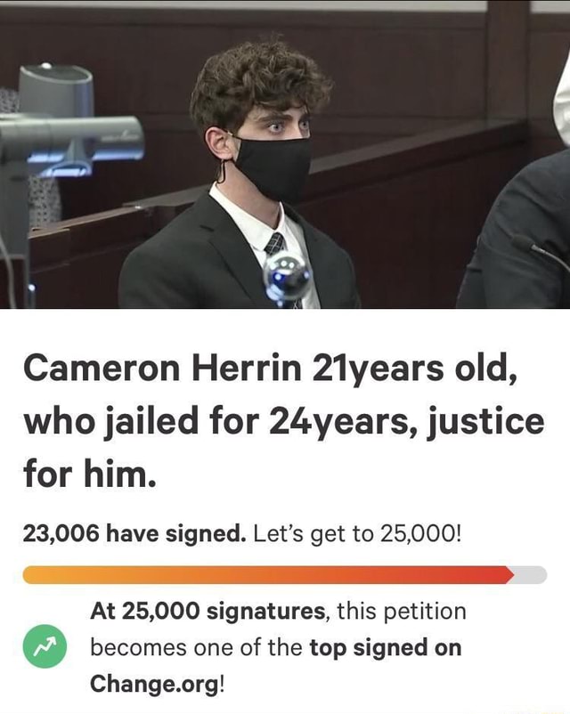 Cameron Herrin 21years old, who jailed for 24years, justice for him ...