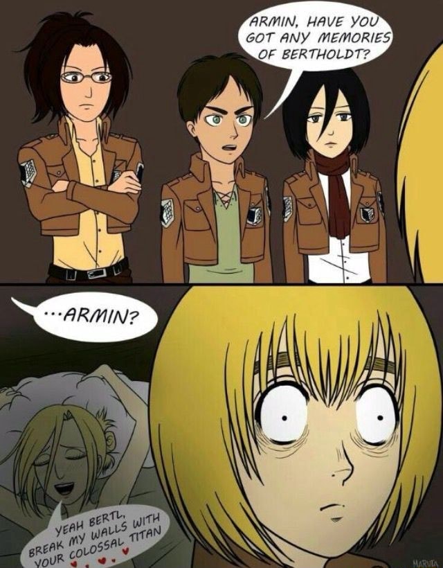 ARMIN, HAVE YOU GOT ANY MEMORIES, OF BERTHOLDT? - iFunny