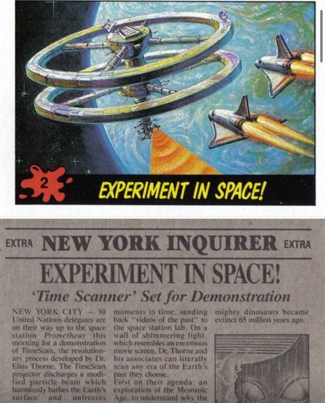 EXPERIMENT IN SPACE! BS om NEW YORK INQUIRER om EXPERIMENT IN SPACE ...