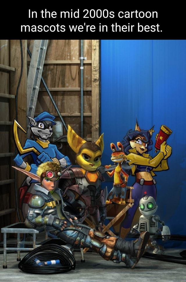 In the mid 2000s cartoon mascots we're in their best. - iFunny