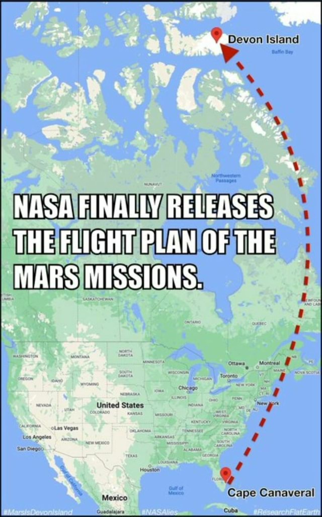 Devon Island NASA FINALLY RELEASES THE FLIGHT PLAN OF THE MARS MISSIONS ...