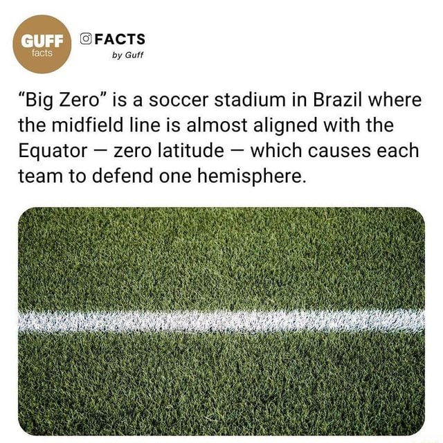 FACTS by Guff "Big Zero" is a soccer stadium in Brazil where the ...