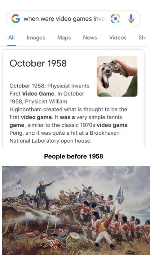 October 1958 October 1958. Physiclsl lnvents er51 Video Game. In ...