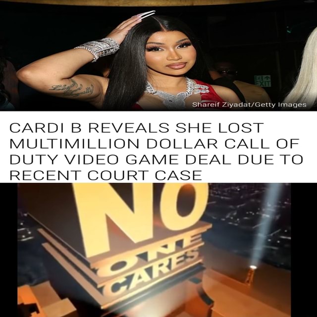 Eif Images CARDI B REVEALS SHE LOST MULTIMILLION DOLLAR CALL OF DUTY ...