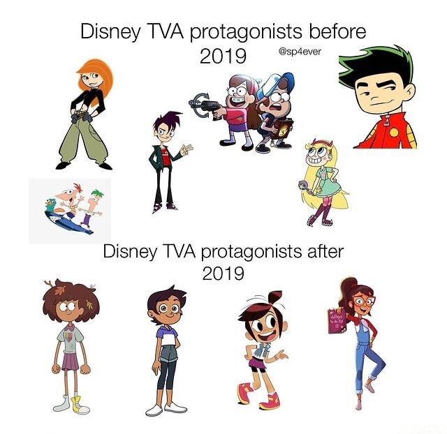 Disney TVA protagonists before 2019 @sp4ever Disney TVA protagonists ...