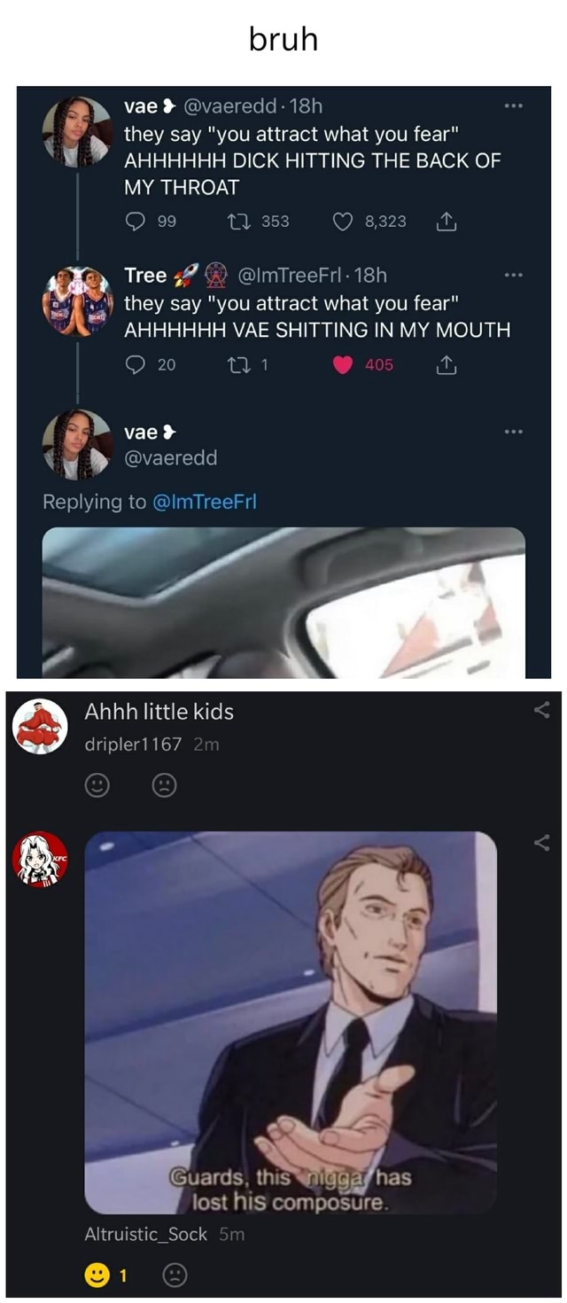 Vae @vaeredd-18h they say "you attract what you fear" AHHHHHH DICK ...