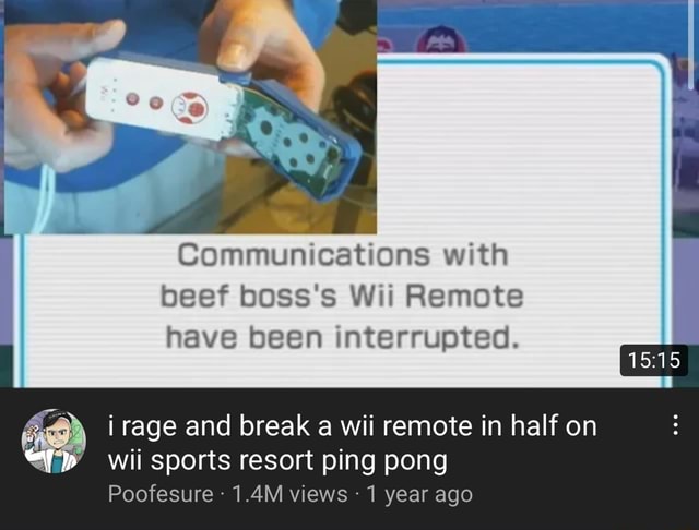 Communications with beef boss's Wii Remote have been interrupted. i ...