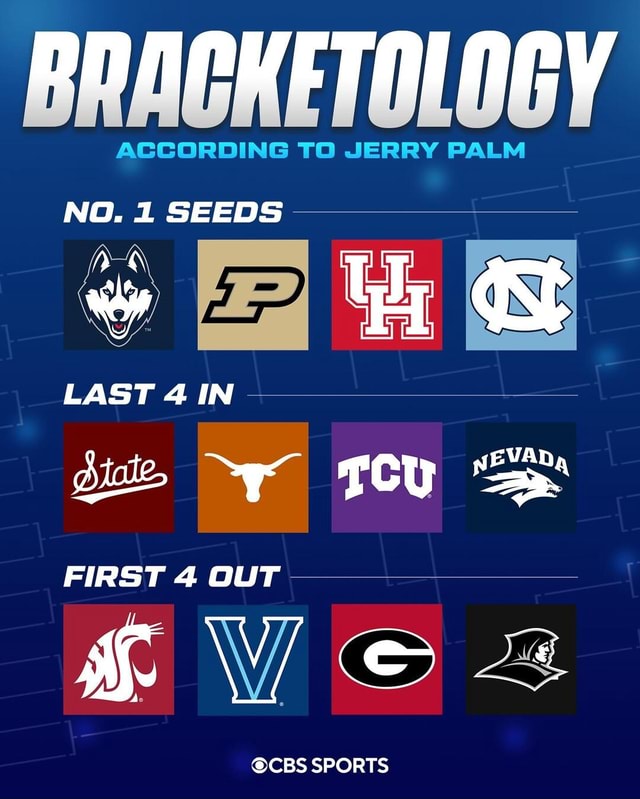 Current projections for the 2024 NCAA Tournament per Jerry Palm 🏀 ...