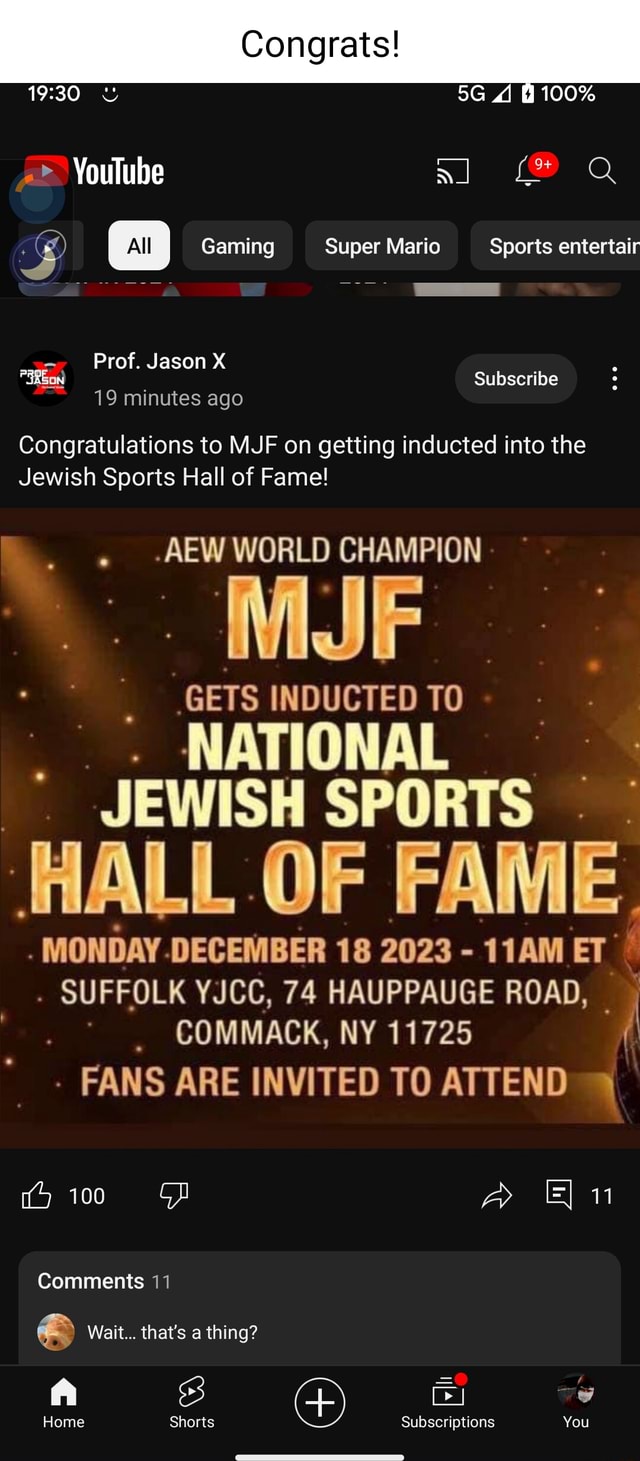 Congrats! 100% al Gaming Super Mario Sports entertair Prof. Jason X ...