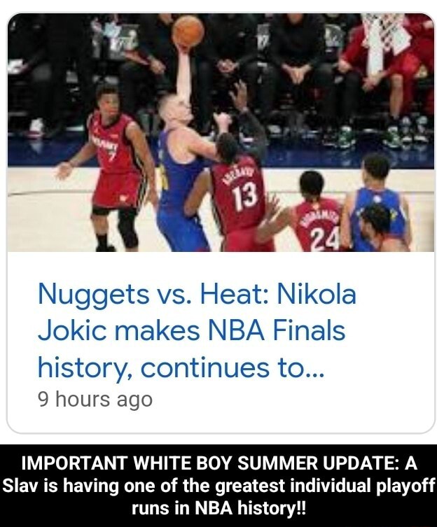 Nuggets vs. Heat: Nikola Jokic makes NBA Finals history, continues to ...
