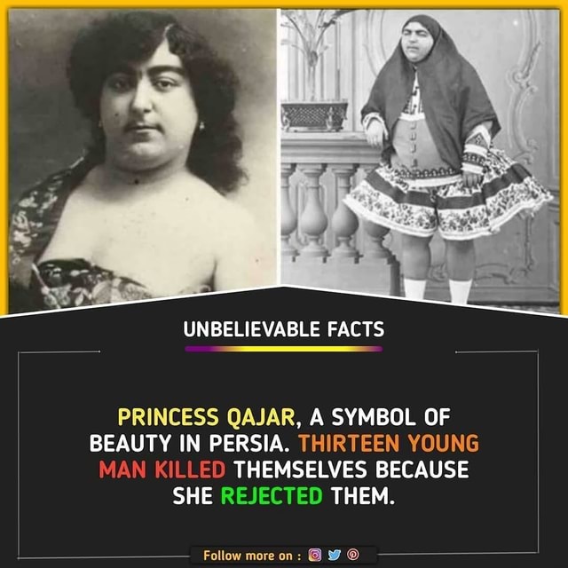 UNBELIEVABLE FACTS PRINCESS QAJAR, A SYMBOL OF BEAUTY IN PERSIA ...