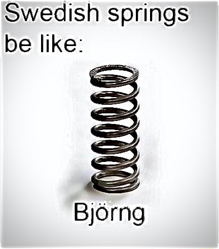 Swedish springs be like: Byorng - iFunny