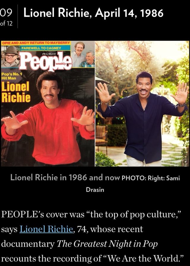09 Lionel Richie, April 14, 1986 of 12 Lionel Richie in 1986 and now ...