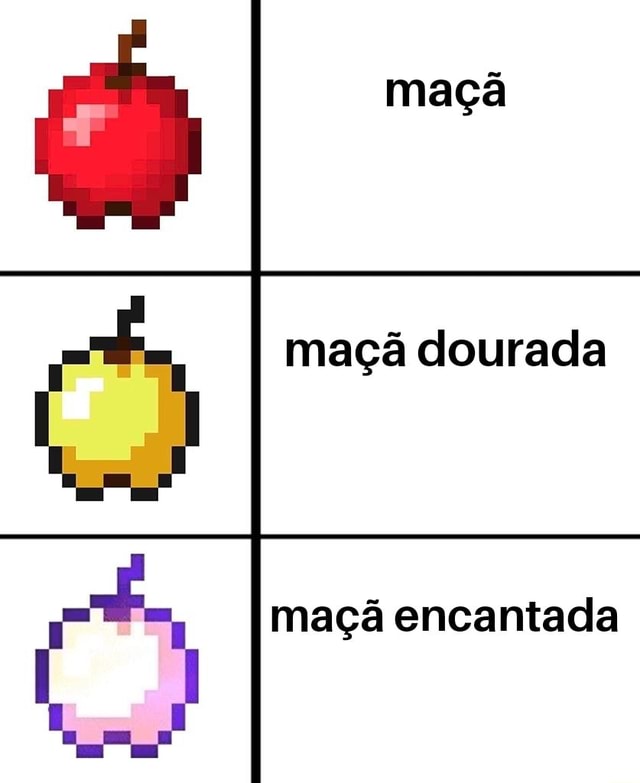 Maçã maçã dourada E maçã encantada - iFunny Brazil