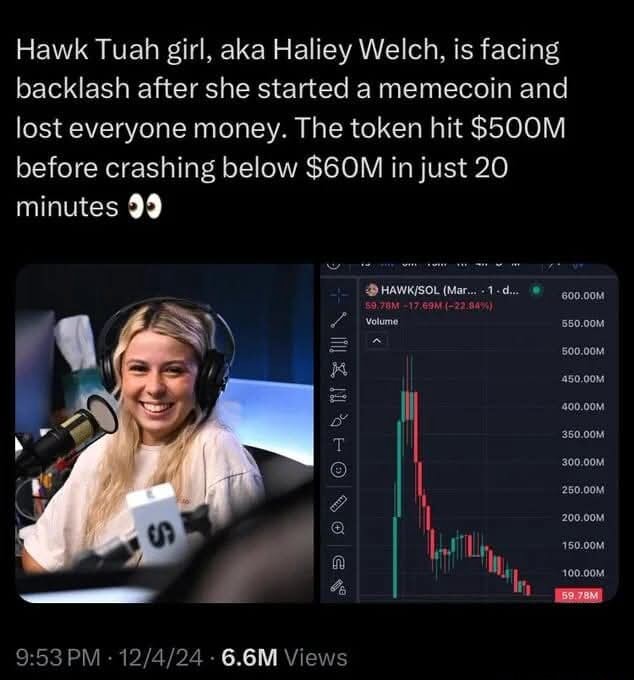 Hawk Tuah girl, aka Haliey Welch, is facing backlash after she started ...