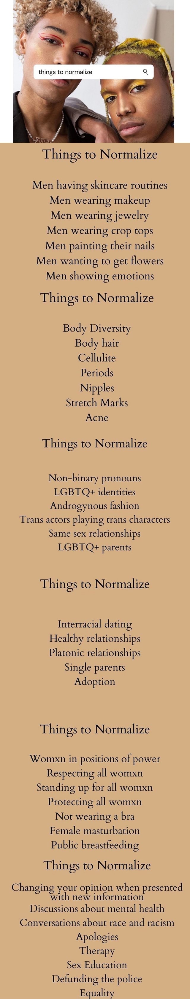 Things to Normalize Men having skincare routines Men wearing makeup Men ...