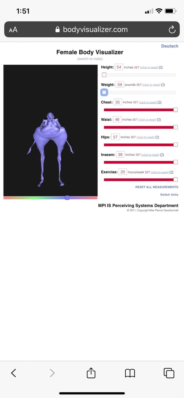 Bodyvisualizer.com Deutsch Female Body Visualizer I I I I Exercise: I ...