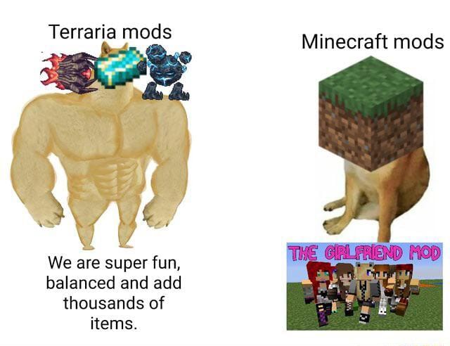 Terraria mods Minecraft mods We are super fun, balanced and add ...