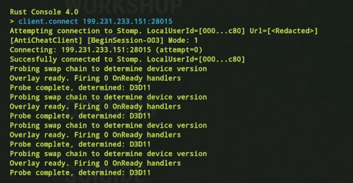 Rust Console 40 Nnect Attempting Connection To Stomp Anticheatclient