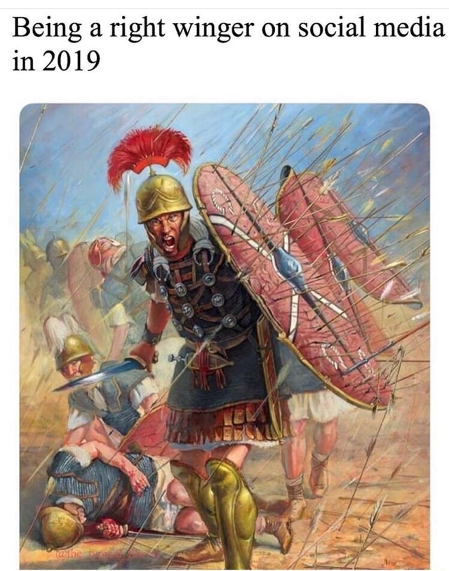 Being a right winger on social media - iFunny