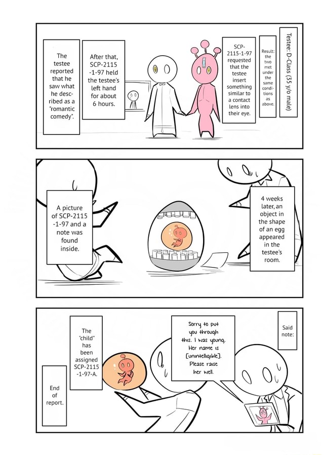 SCP- 2115-1-97 The After that, testee SCP-2115 that the requested ...