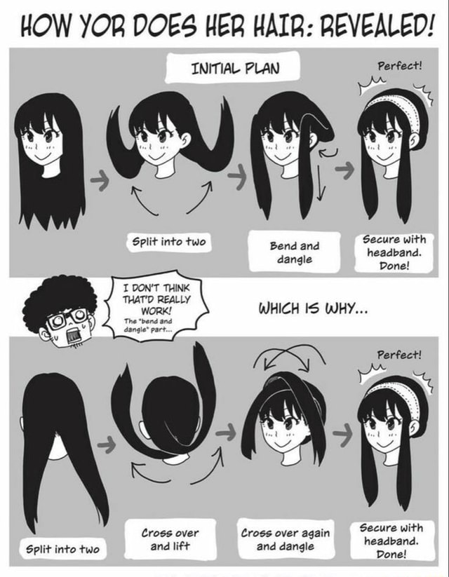 How Yor Does Her Hair Revealed Initial Plan Perfect Split Into Two