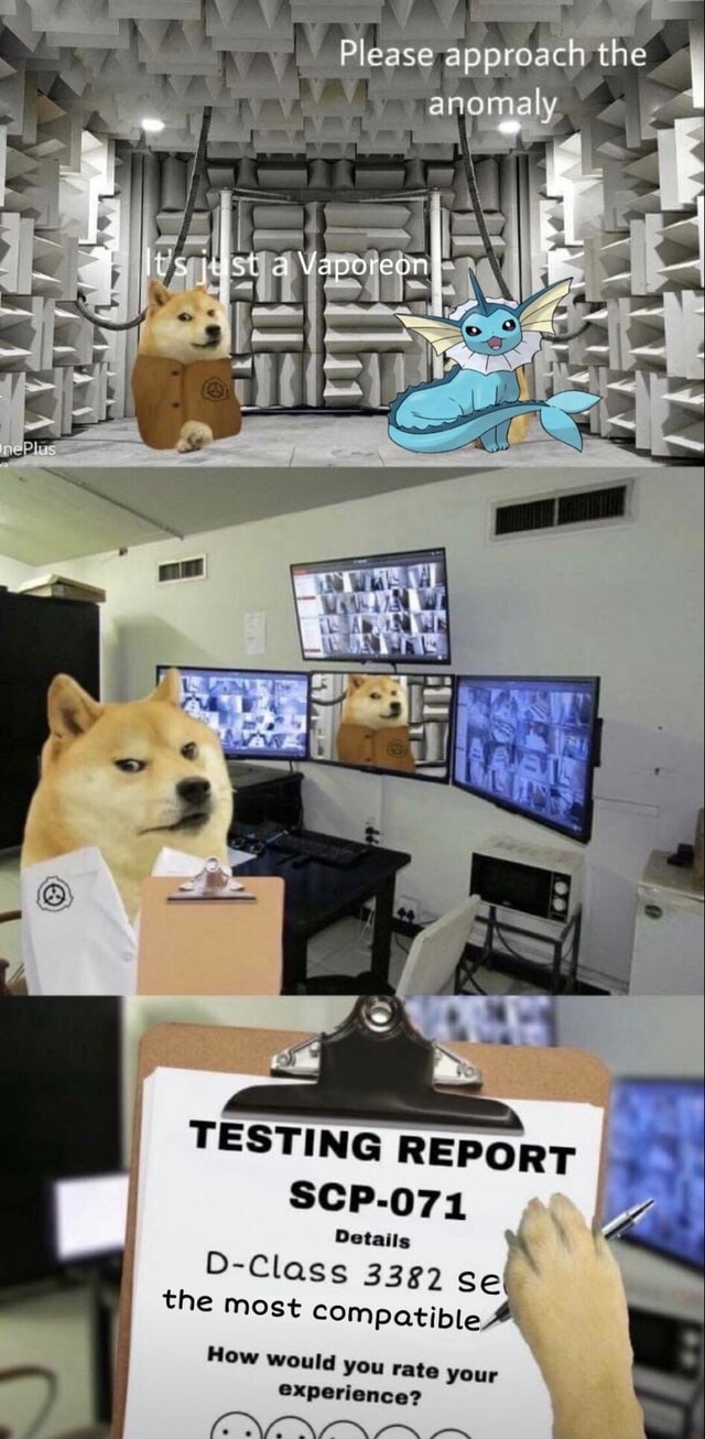 Please-apprdach TESTING REPORT I SCP-071 Details D-Class 3382 Se the ...