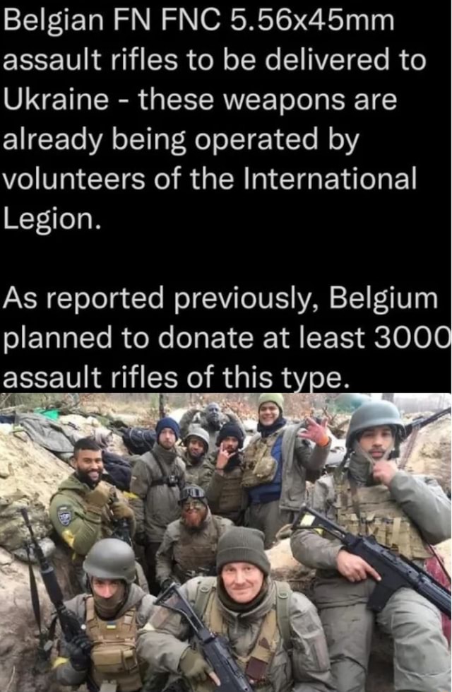 Belgian FN FNC 5.56x45mm assault rifles to be delivered to Ukraine ...