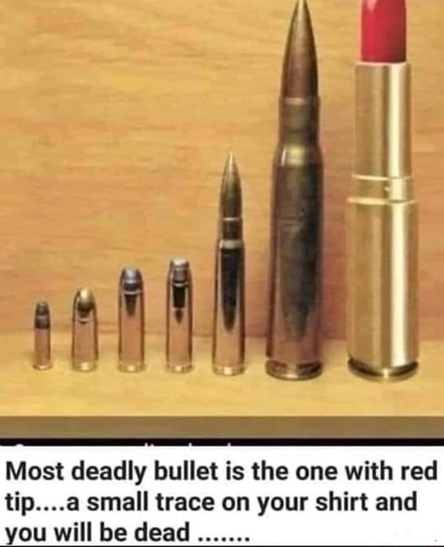 Most deadly bullet is the one with red tip....a small trace on your ...