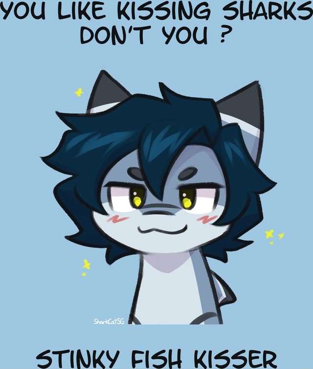 YOU LIKE KISSING SHARKS DON'T YOU STINKY FISU KISSER - iFunny