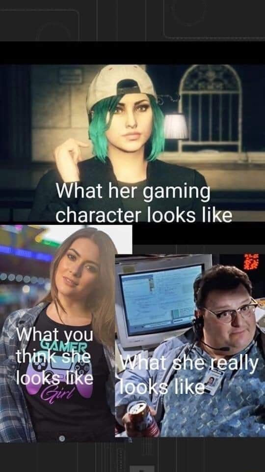 Gaming character looks like - iFunny