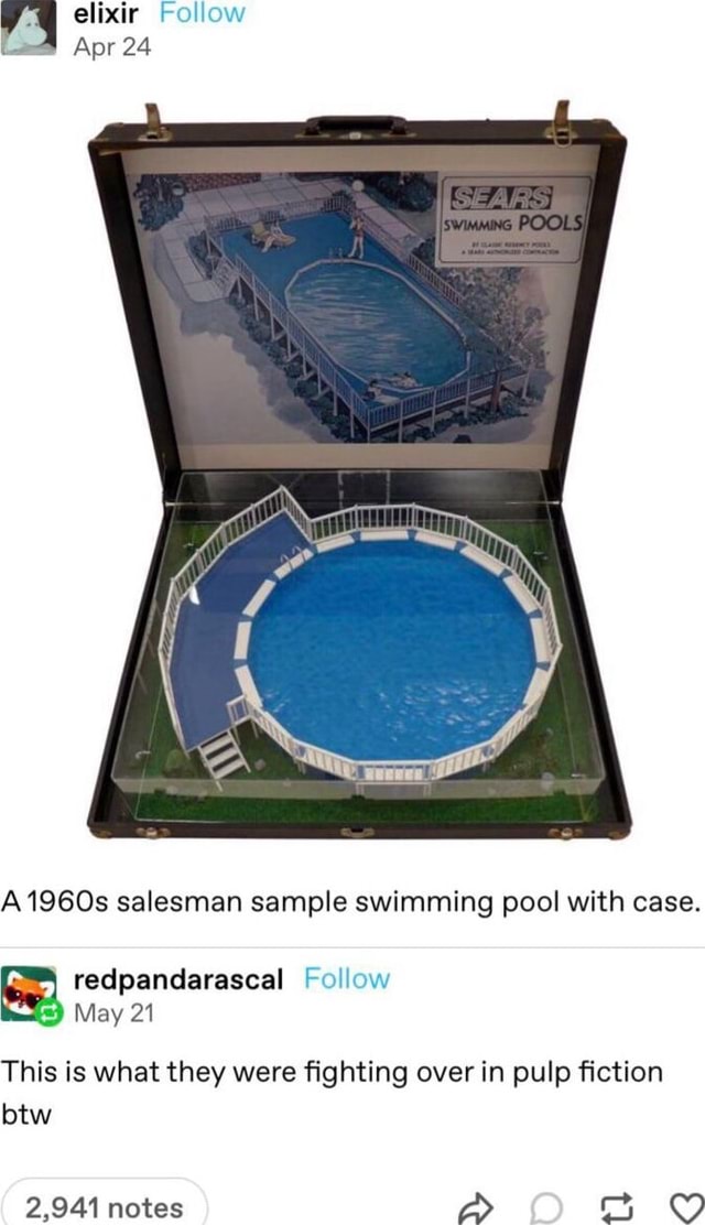 Elixir Follow Apr 24 A1960s salesman sample swimming pool with case ...