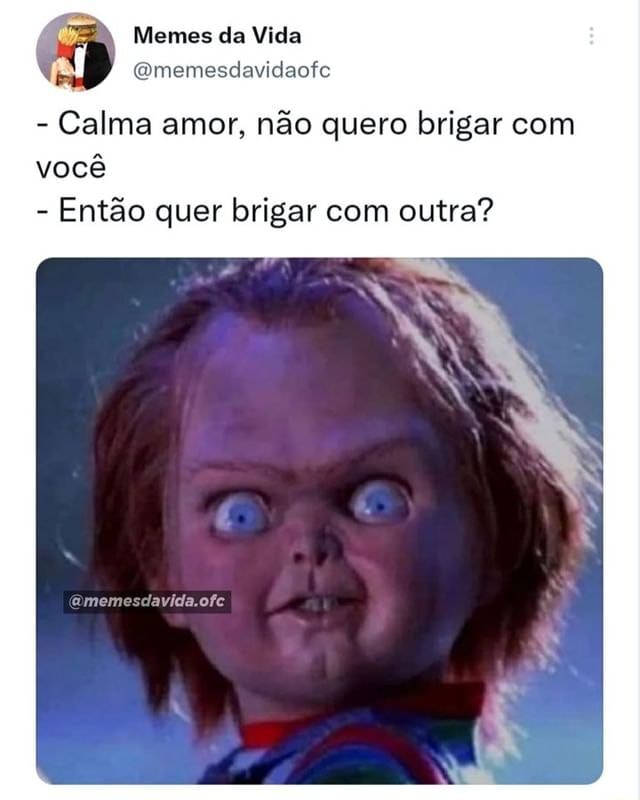 Memes da Vida (Qmemesdavidaofe - Calma amor, não quero brigar com você ...