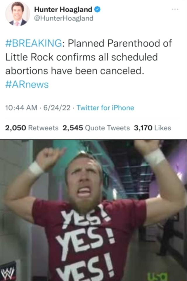 Hunter Hoagland @ > @HunterHoagland #BREAKING: Planned Parenthood of ...