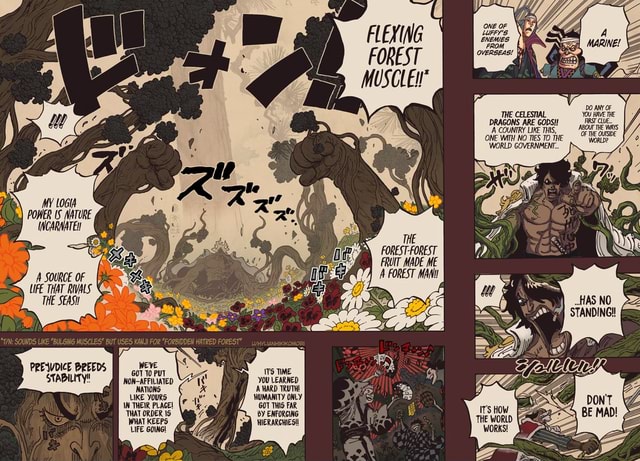 FLEXING FOREST MUSCLEN" DRAGONS ARE GODS!! ONE WATH TIES THE MY LOGIA ...