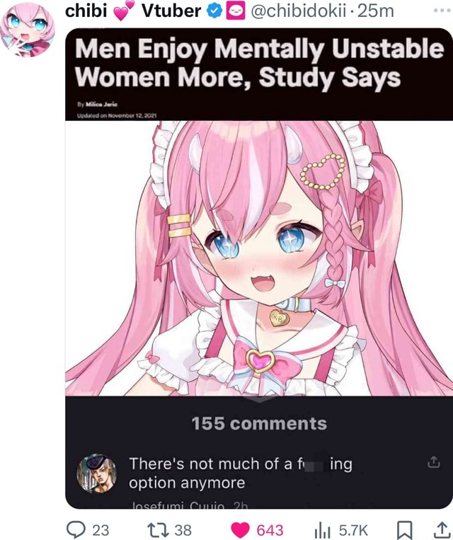 Chibi Vtuber @ @chibidokii- Dy en I Men Enjoy Mentally Unstable Women ...