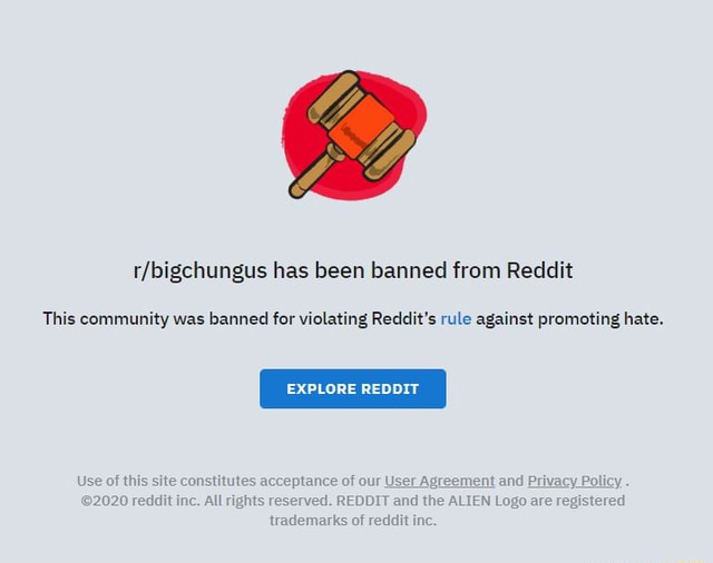 Has been banned from Reddit This community was banned for violating ...