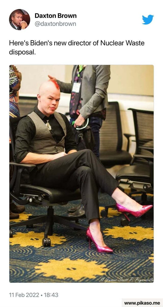 Here's Biden's new director of Nuclear Waste disposal. Gamer as 11 Feb ...