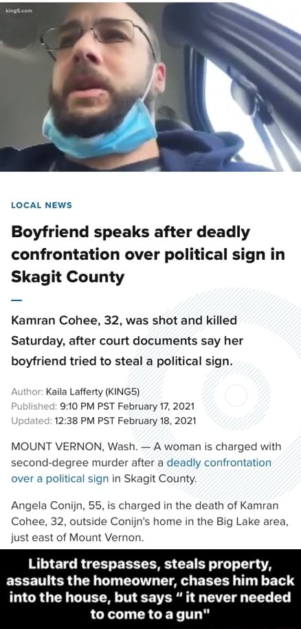 LOCAL NEWS Boyfriend speaks after deadly confrontation over political ...