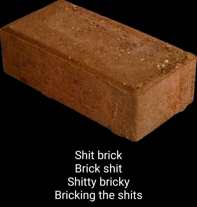 Shit brick Brick shit Shitty bricky Bricking the shits - iFunny