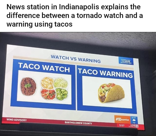 News station in Indianapolis explains the difference between a tornado ...