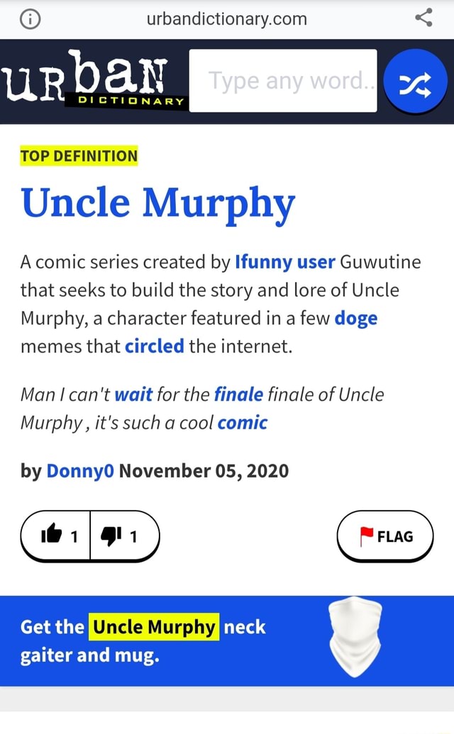 Urban TOP DEFINITION Uncle Murphy comic series created by Ifunny user ...