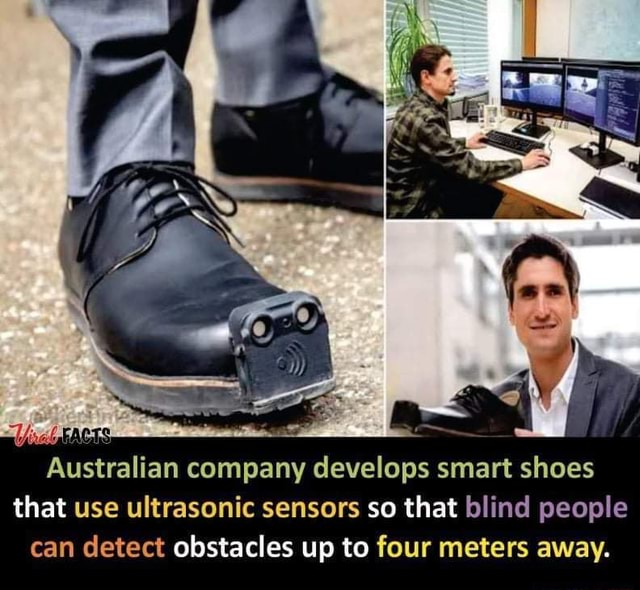 Australian company develops smart shoes that use ultrasonic sensors so ...