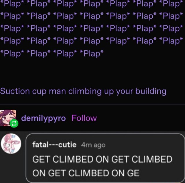 "Plap' "Plap" "Plap" "Plap* "Plap* "Flap" *Plap* *Plap* *Plap* *Plap ...