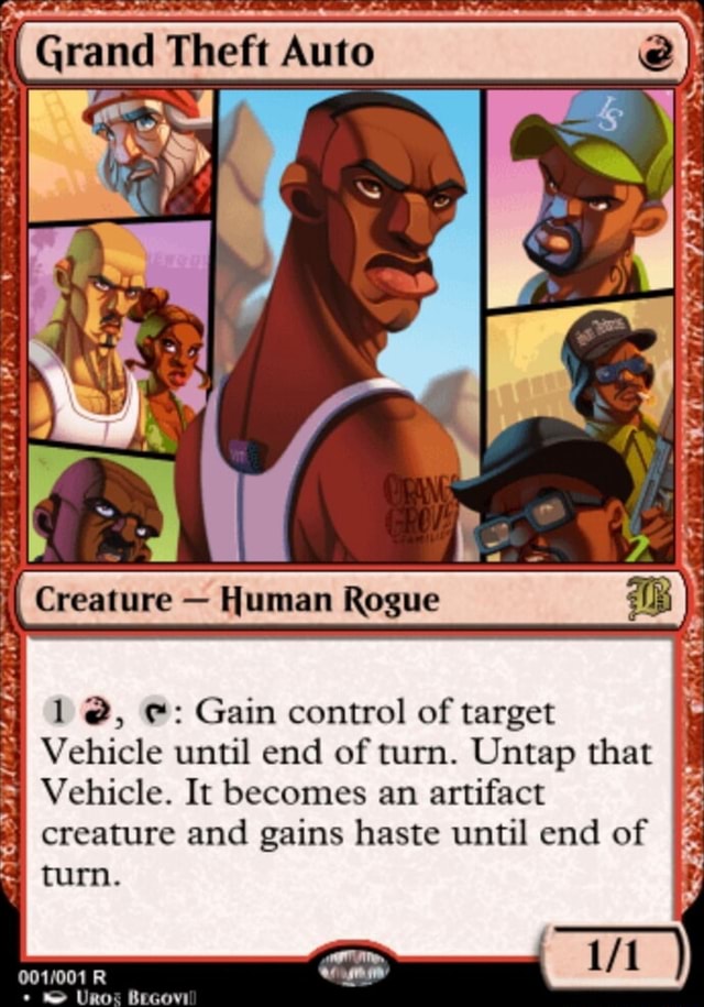 Grand Theft Auto Creature Rogue 1 Gain control of target I Vehicle ...