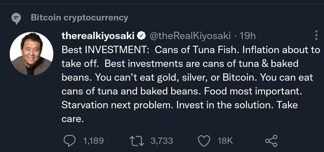 Bitcoin cryptocurrency therealkiyosaki @ @theRealKiyosaki - Best ...