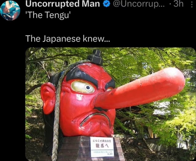Uncorrupted Man @Uncorrup... 'The Tengu' The Japanese knew... - iFunny