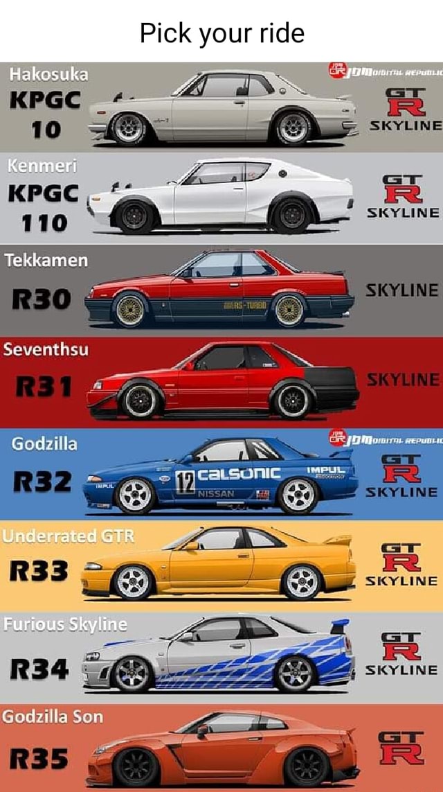 Pick your ride Hakosuka aT SKYLINE SKYLINE SKYLINE Kenmeri Tekkamen [RE ...