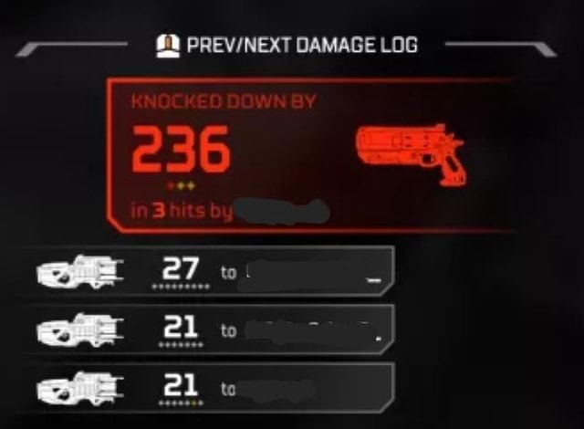 DAMAGE LOG KNOCKED DOWN BY - iFunny