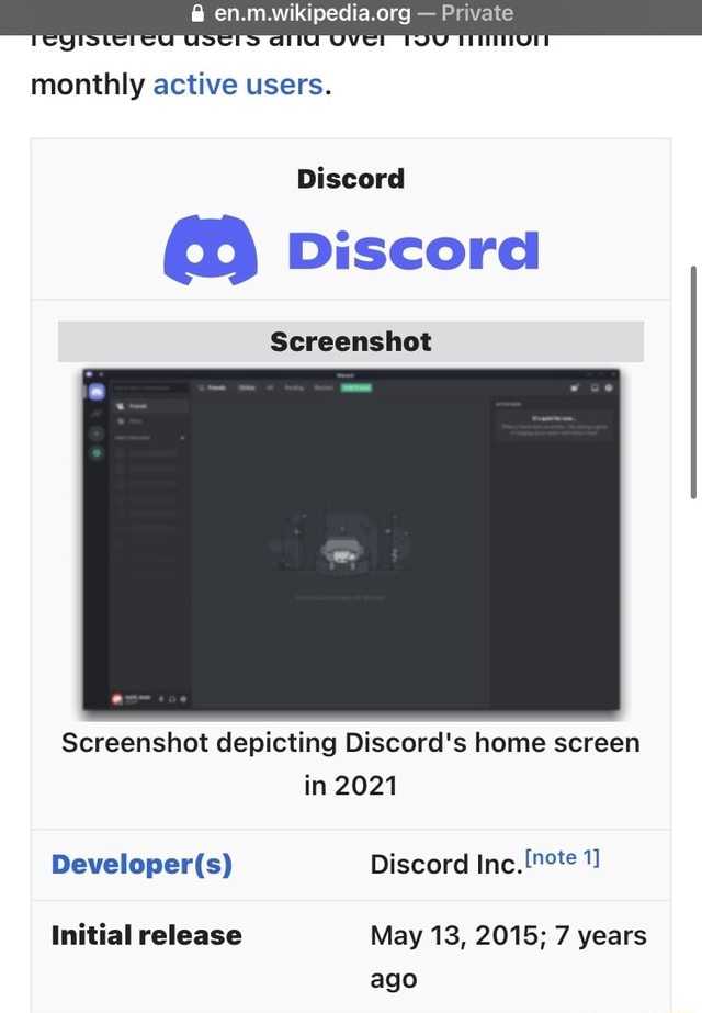 - Private monthly active users. Discord pDiscora Screenshot Screenshot ...